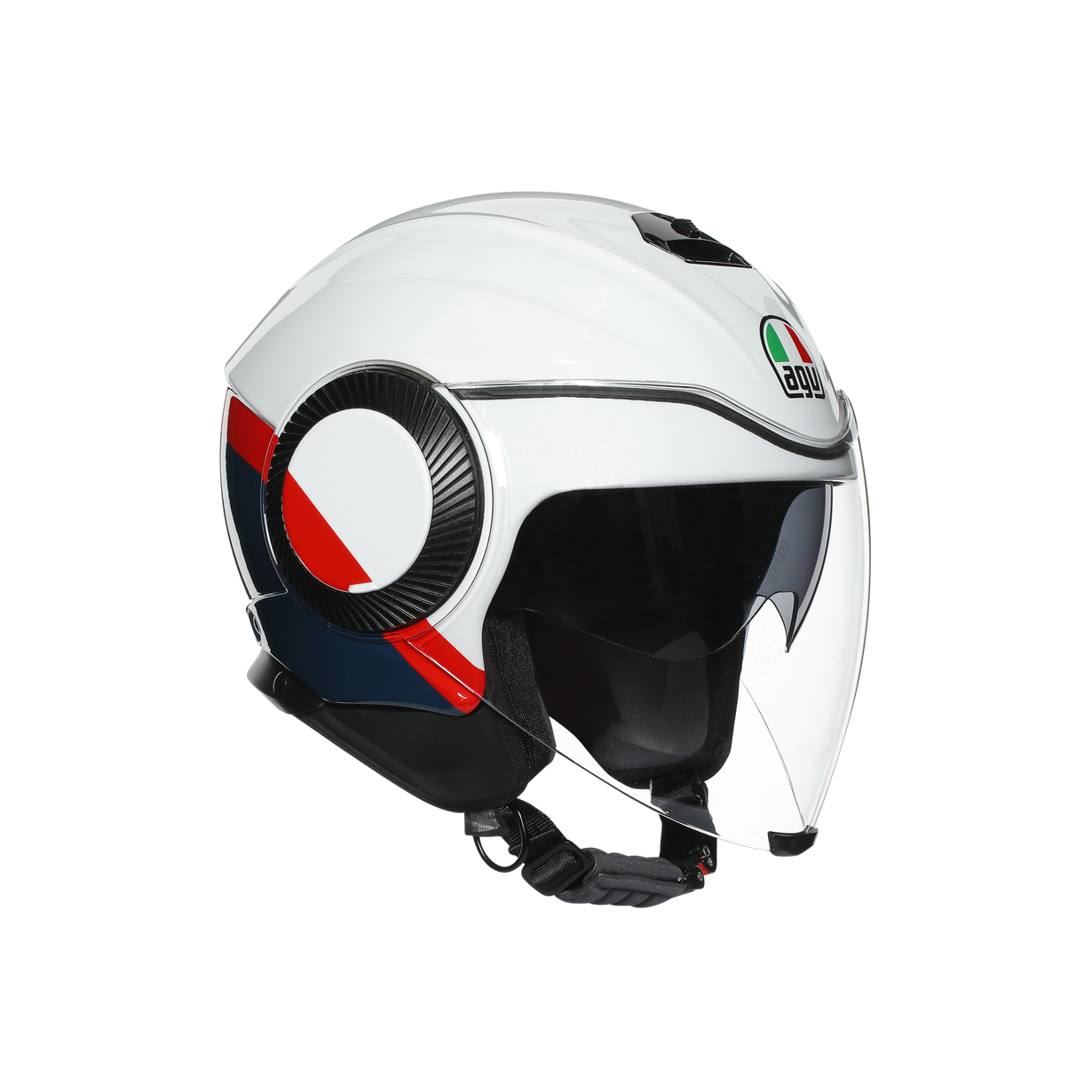 ORBYT - BLOCK PEARL WHITE/EBONY/RED FLUO – DAINESE HONG KONG